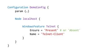 PowerShell V Desired State Configuration PPT Operating Systems Computer Software And