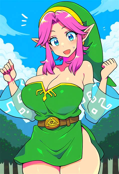 Pink Hair Female Link By Farichada On Deviantart