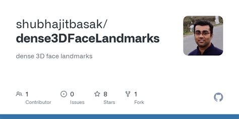 Github Shubhajitbasakdense3dfacelandmarks Dense 3d Face Landmarks