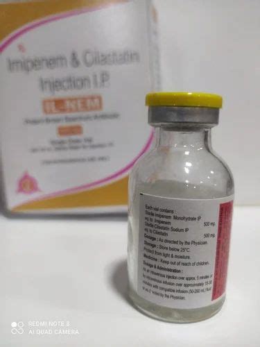 1000 Mg Allopathic Imipenem 500 And Cilastatin 500 Injection Il Nem