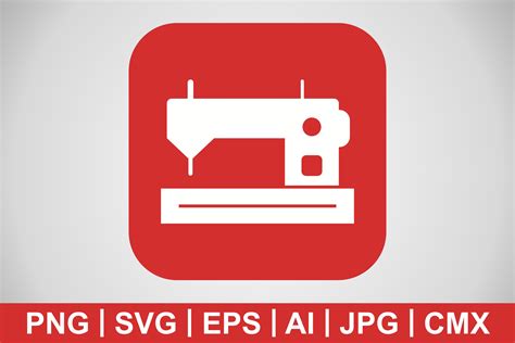 Vector Sewing Machine Icon Graphic By Iyikon · Creative Fabrica
