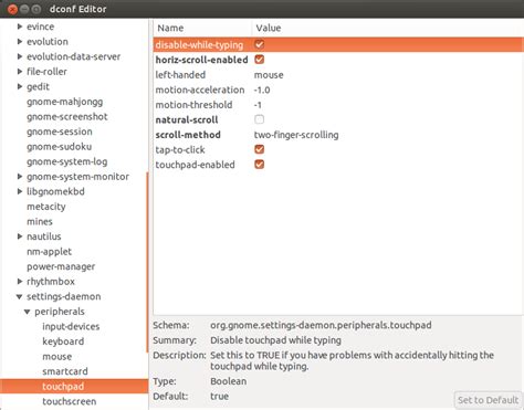 Where To Configure Synaptics Touchpad To Use Inverted Two Finger