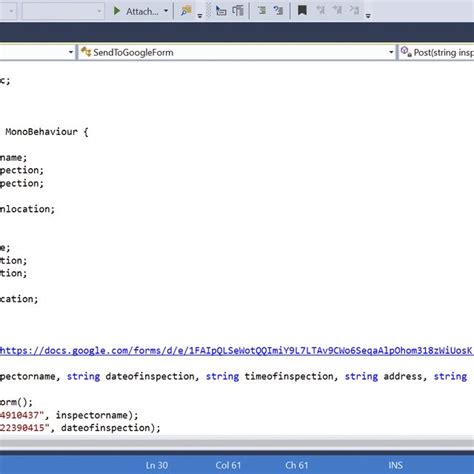 Example Of C Script Of Data Export Function Download Scientific Diagram