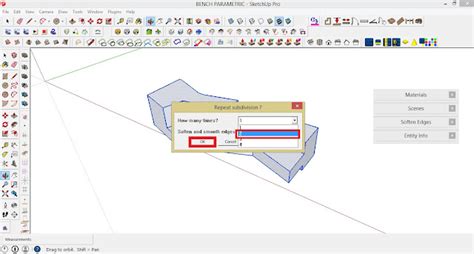 Making A Parametric Bench Sketch Up Modelling Tutorial