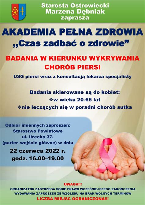 Badanie profilaktyczne piersi w ramach Akademii Pełnej Zdrowia Powiat Ostrowiecki Portal gov pl