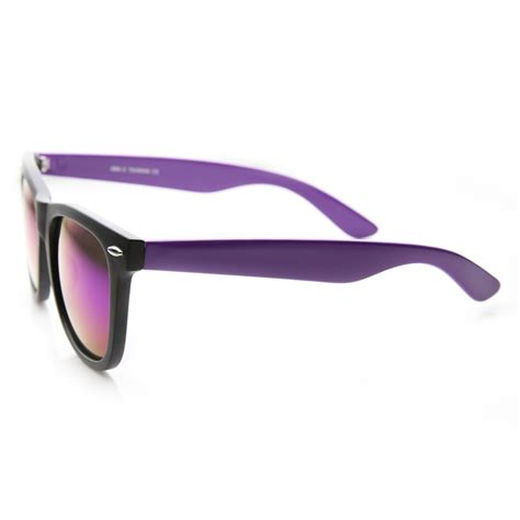 Large Retro 2 Tone Revo Lens Horned Rim Sunglasses Zerouv