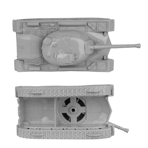Timmee Toy Tanks For Plastic Army Men Gray Ww2 3pc Made In Usa Bmc Toys