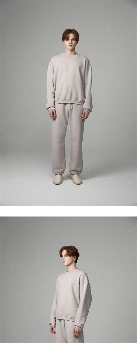 바이랑 소프트 코튼 저지 스웨트셔츠 오트밀 By Rang Kream