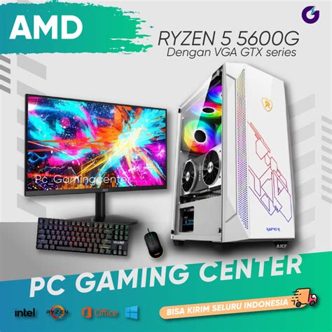Jual Pc Gaming Fullset Amd Ryzen 5 Dengan Vga Gtx 1650 Ram 16gb