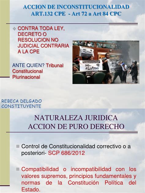 Accion De Inconstitucionalidad Actualizado Pdf Justicia Crimen