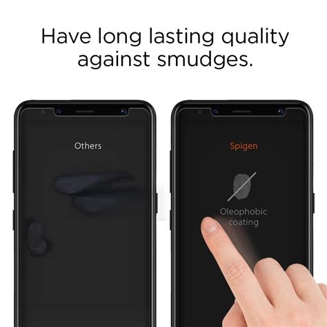 Galaxy A8 2018 Tempered Glass Glastr Slim Hd 1 Pack Spigen