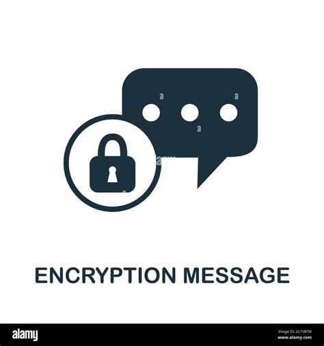 encryption message icon simple element from internet security