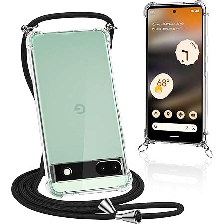 HandyHülle für Google Pixel 6a Handykette Glitzer Flüssig Bewegende
