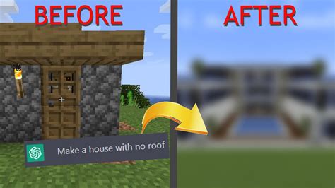 Minecraft But Chatgpt Designs My House Youtube