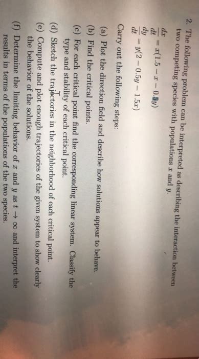 Solved 2 The Following Problem Can Be Interpreted As