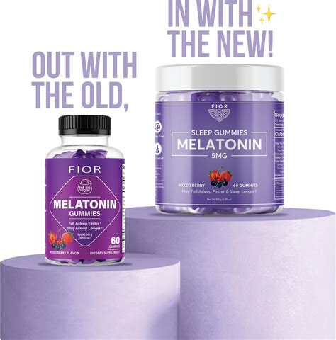 Fior Wellness Gomitas De Melatonina Para Dormir De Unidades Gomitas De Melatonina Para