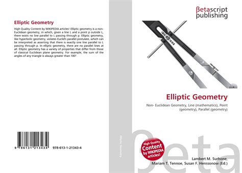 Elliptic Geometry 978 613 1 21343 4 6131213437 9786131213434