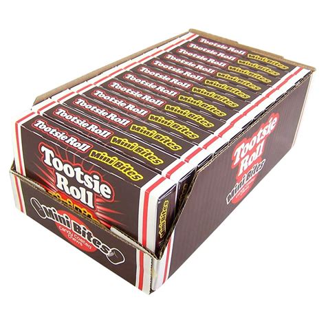 Tootsie Roll Mini Bites Candy Coated Chews Movie Theater Box 35 Oz