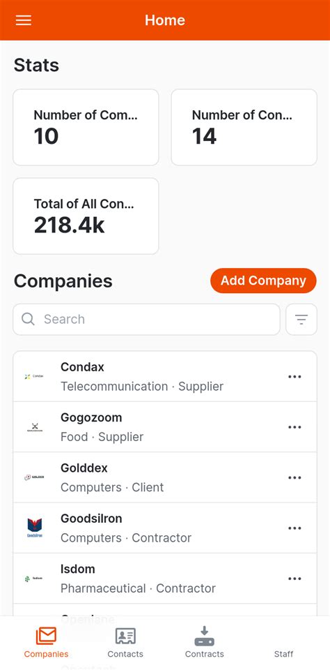 Company Crm Template No Code App Glide