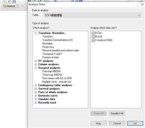 如何使用graphpad进行常用统计学分析