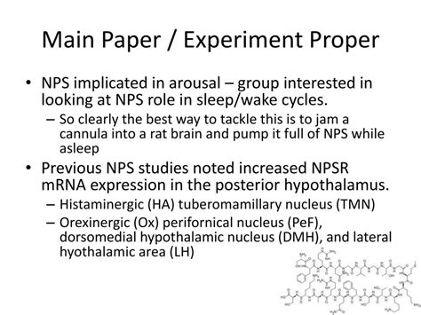 Neuropeptide S And Wakefulness Ppt Download