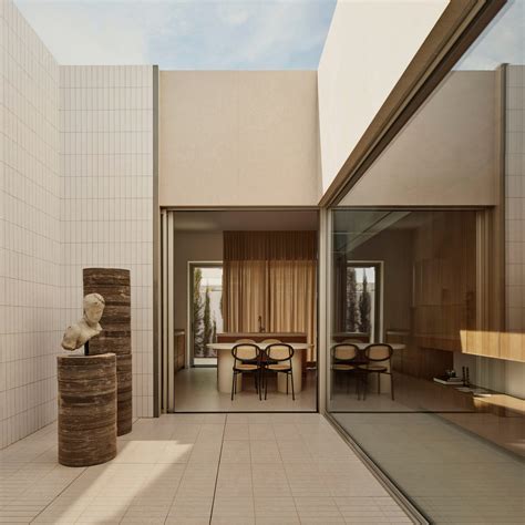 Viruta Lab Blankets Compact House In Valencia With Chequerboard Tiles