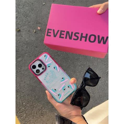 Evenshow原創劈叉女孩貼紙手機殼適用于iphone14promax蘋果13pro卡通藝術家手機套12防摔氣囊保護套12promax手機