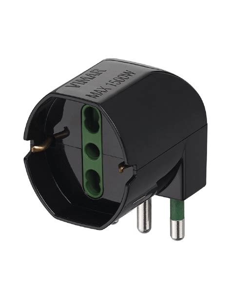 Vimar 00305 S17 Universal Offset Adapter Black Elettroclick