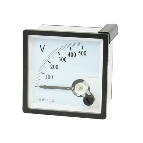 Ac 0 500v Zero Setting Square Dial Panel Analog Voltage Meter Voltmeter