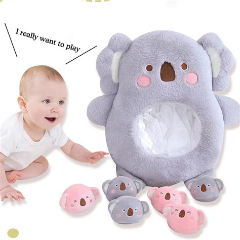 قیمت و خرید عروسک طرح کوالا بالشتی مدل بچه دار کد Jimi110 ارتفاع 50