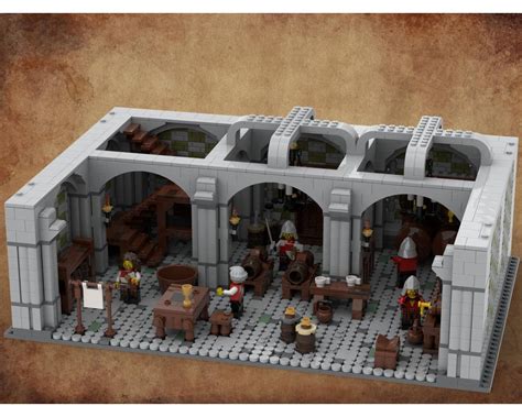 Lego Moc Medieval Wine Cellar By Huebre Rebrickable Build With Lego