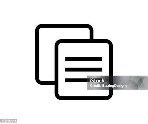 Document Paper File Copy Paste Text Drag And Drop Linear Vector Design