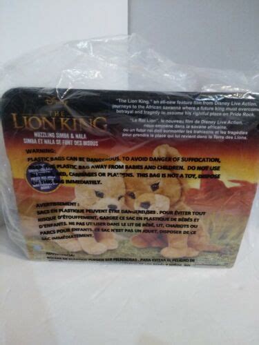 Lion King Touching Heads Plush Simba And Nala New 4592710096