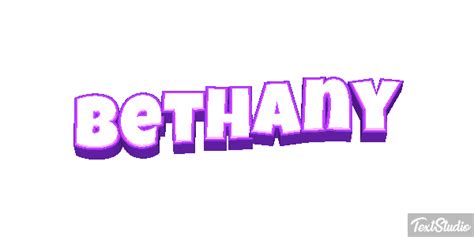Bethany Name Animated  Logo Designs