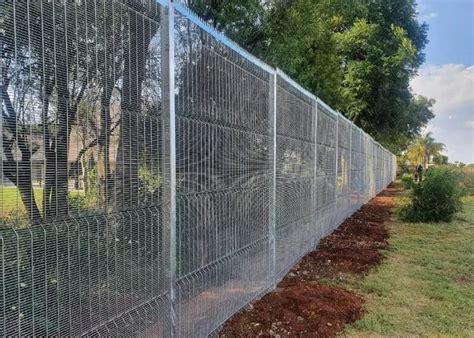 Hot Dipped Galvanized 358 Wire Mesh Anti Climb Fencing For Warehouse
