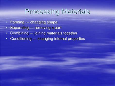 Ppt Processing Materials Powerpoint Presentation Free Download Id 9702383