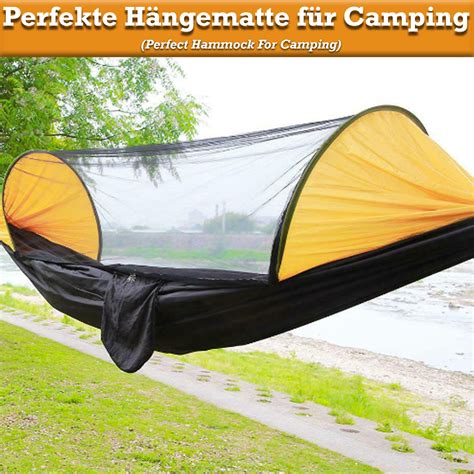 Hängematte mit Moskito Schaukel Atmungsaktiv Fallschirm für Pers XXL Gr x cm DF HM