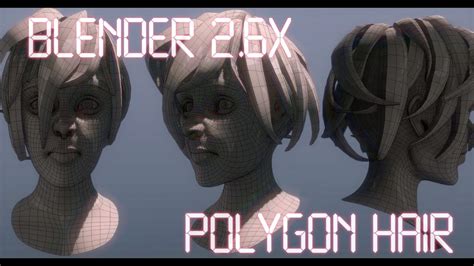 Blender D Polygon Hair Youtube