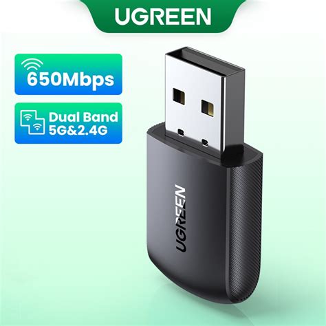 ตัวรับสัญญาณ Usb Wifi 650mbps 2 4g และ 5g Shopee Thailand