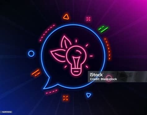 에코 에너지 라인 아이콘입니다 전구 기호입니다 전력 벡터 0명에 대한 스톡 벡터 아트 및 기타 이미지 0명 고급 과학 Istock