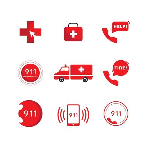 Premium Vector 911 Emergency Vector Icon Design Illustration Template