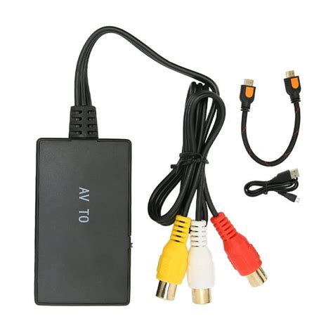 Convertidor De Interfaz Multimedia Rca A Hd 400ma Imagen Clara Plug And