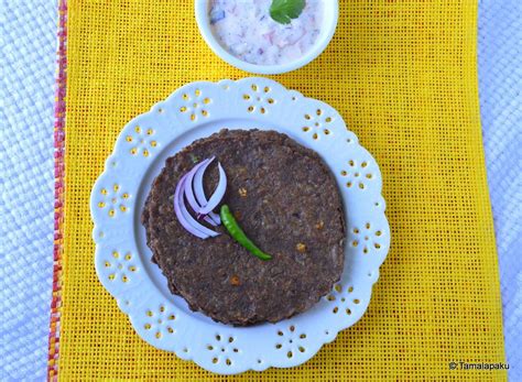 Soft Ragi Roti Tamalapaku