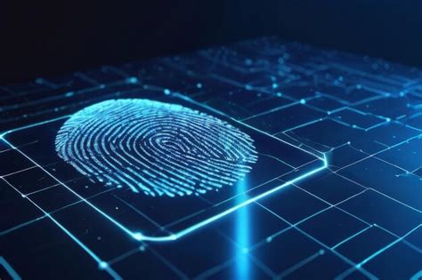 fingerprint biometric access premium ai generated image