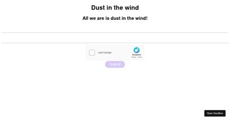Captcha Test Codesandbox