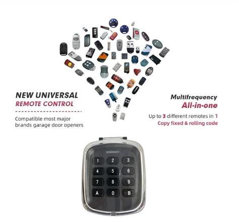 다중 주파수 방수 무선 키패드 원격 제어 차고 도어 커맨드 게이트 오프너 출입 시스템 280 868mhz