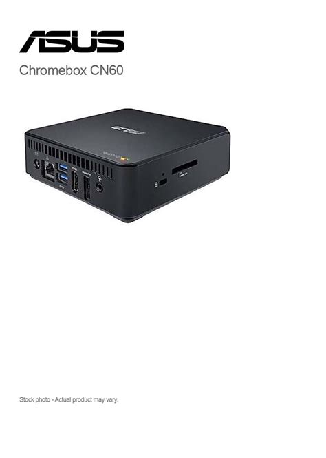 Asus Chromebox Cn60 Core I3 4010u 4gb 16gb Ssd