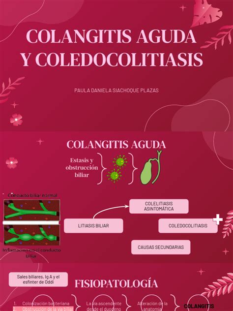 Colangitis Aguda Y Coledocolitiasis Pdf Abdomen Sistema Exocrino
