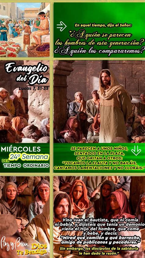 Evangelio Según San Lucas 731 35 Evangelio Evangelio De Hoy Tiempo