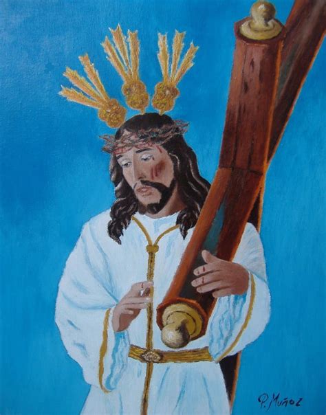 Pedro Muñoz Nuestro Padre Jesus Nazareo de Campillos con Tunica Blanca